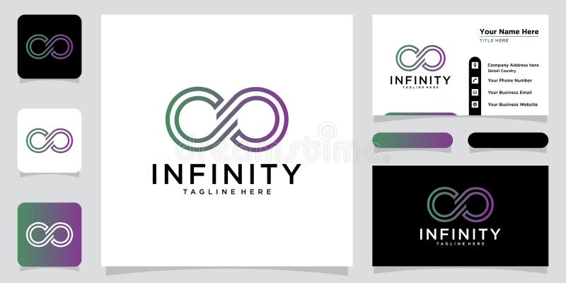 Infinity Logo Design. Infinity Symbol Stock Vector - Illustration of ...
