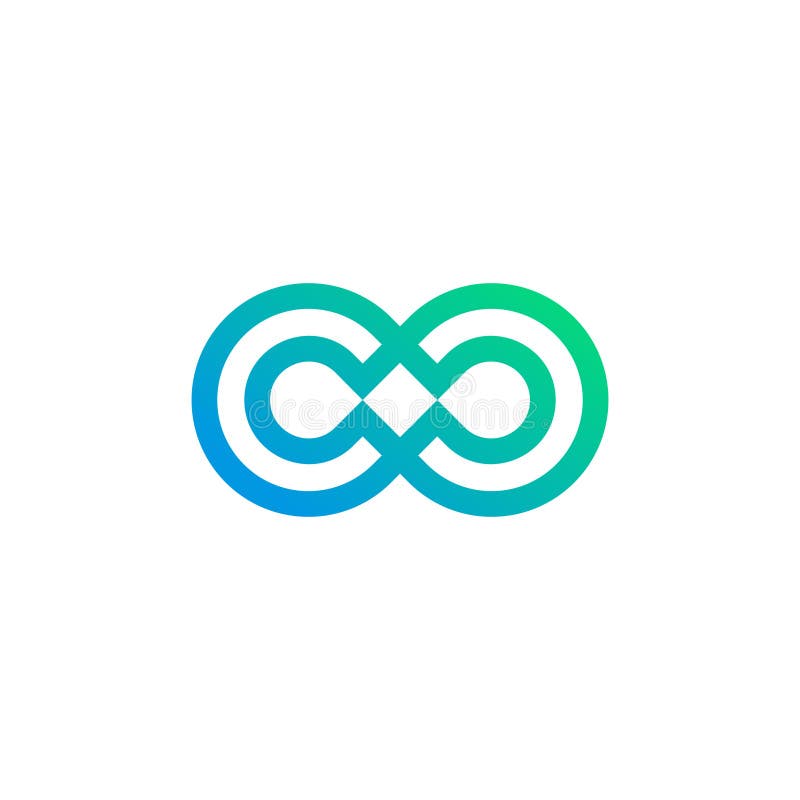 Infinity Logo Design Vector Icon with Modern Idea Stock Vector ...