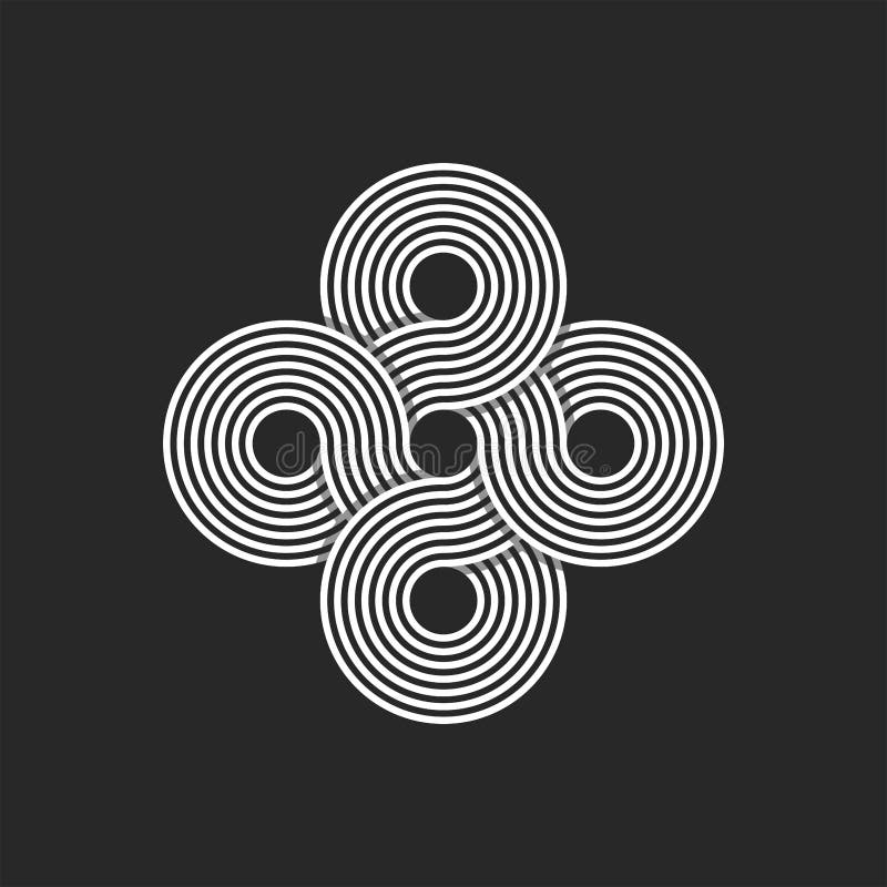 Infinity 3d Logo Rainbow Gradient, Endless 3 Circles Geometric Shape ...