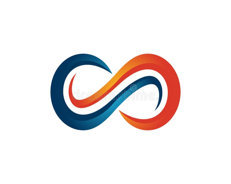 Infinity 2 Logo Icon Template Stock Vector - Illustration of circle ...