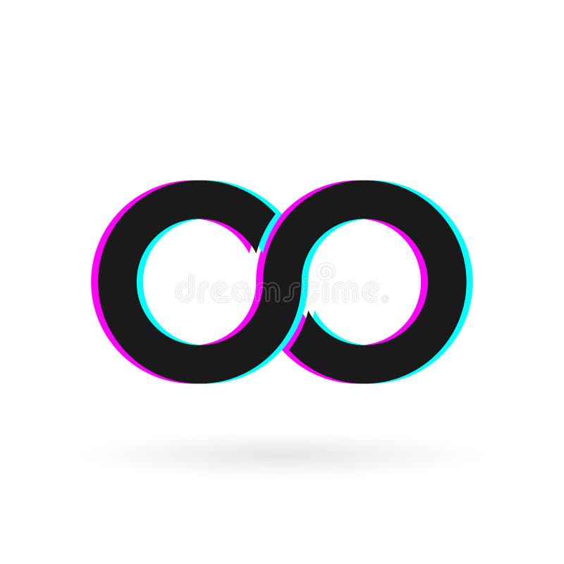 Infinity Logo with Shadow Color Concept Stock Vector - Illustration of ...