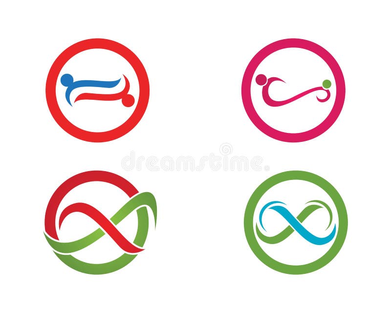 Infinity Logos and Symbols Template Icons App Stock Illustration ...