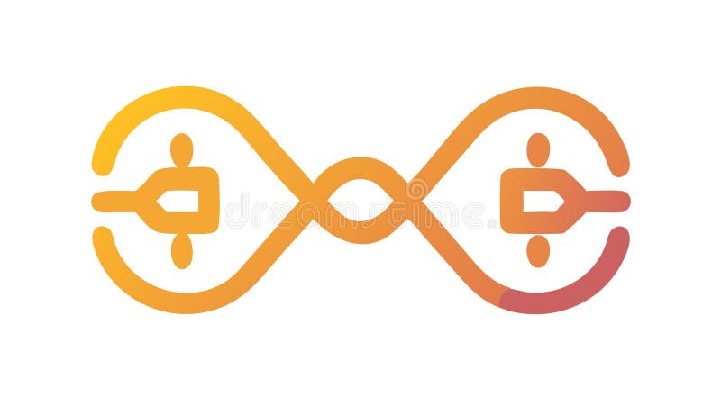 Infinity Loop Connection Icon for Continuous Data Flow, Vector Design Generative AI Stock Vector ...