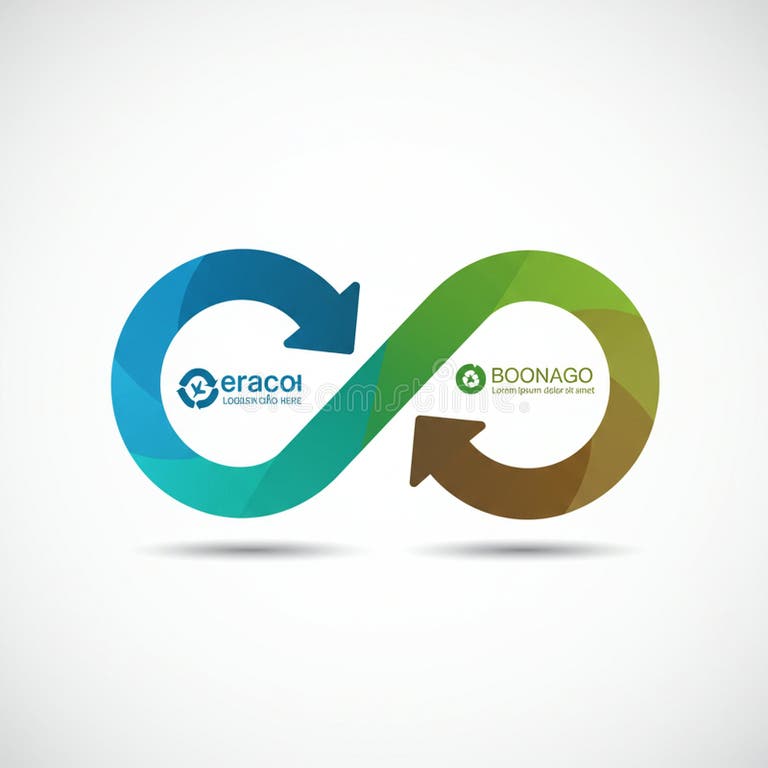 An Infinity Loop Graphic with Two Interconnected Arrows. the Left Arrow ...