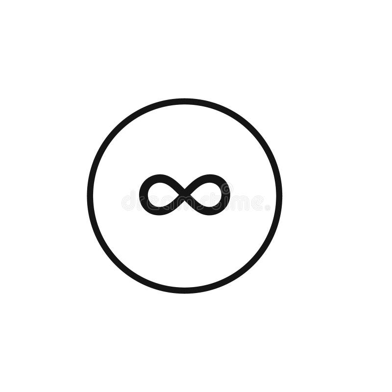 Infinity Loop Icon for Eternal Concepts Stock Illustration ...