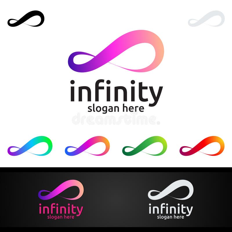 Infinity loop logo Design stock vector. Illustration of entertainment ...