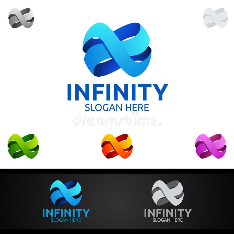 Infinity loop logo Design stock vector. Illustration of eternity ...