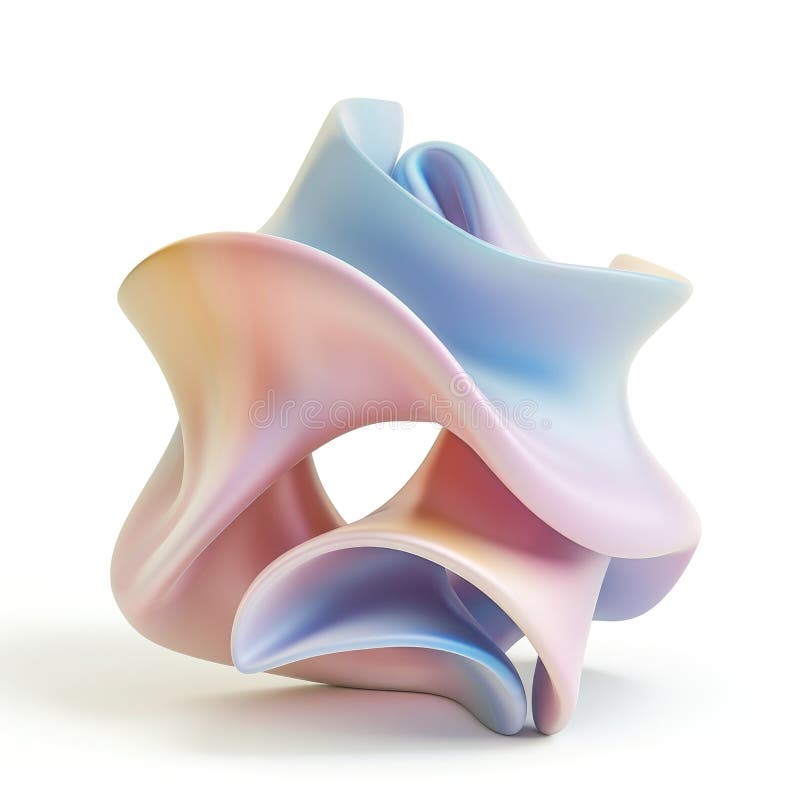 A Infinity Loop Sculpture in a Smooth Pastel Gradient Stock Photo ...