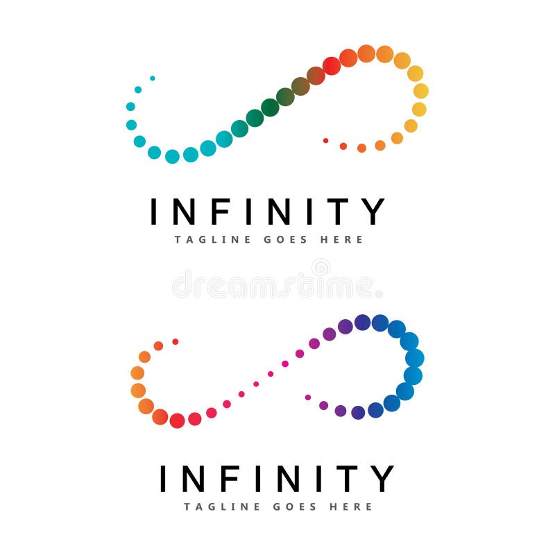 Infinity Loop Symbol Logo Icon Design Template. Vector Color Emblem ...