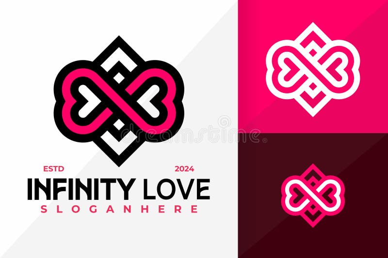 Infinity Love Logo Icon Vector Design. Creative Simple Logos Designs ...