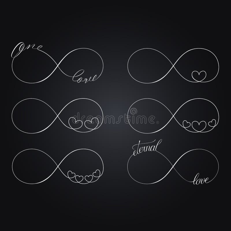 Infinity love time stock illustration. Illustration of number - 22540871