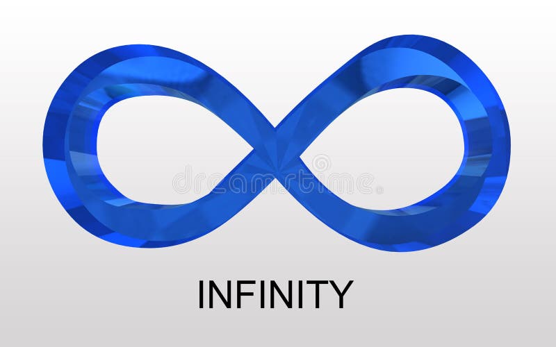 Infinity Mathematical Symbol in Flat Style with Shadows. Isolated on ...