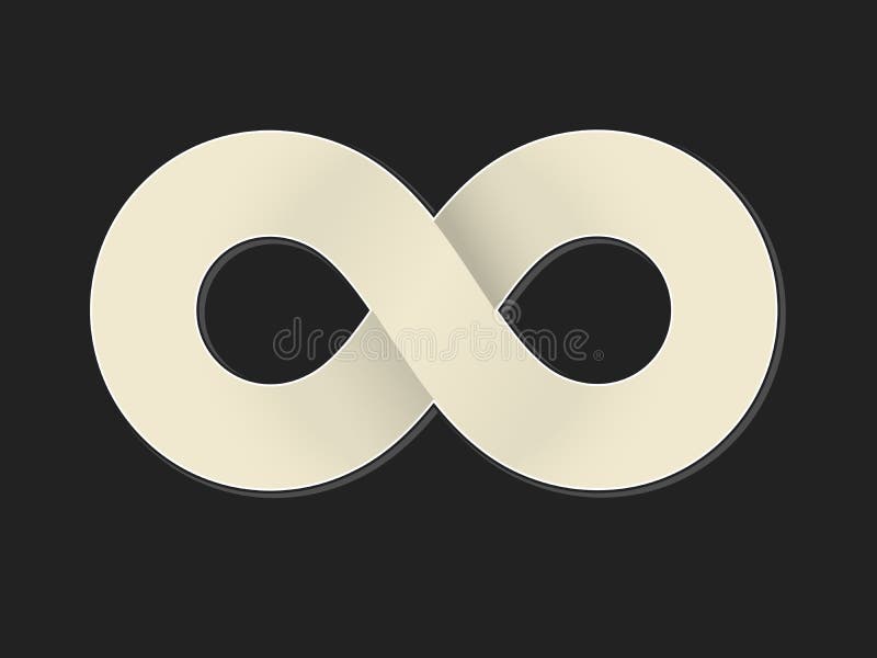 Infinity Mathematical Symbol in Flat Style with Shadows. Isolated on ...