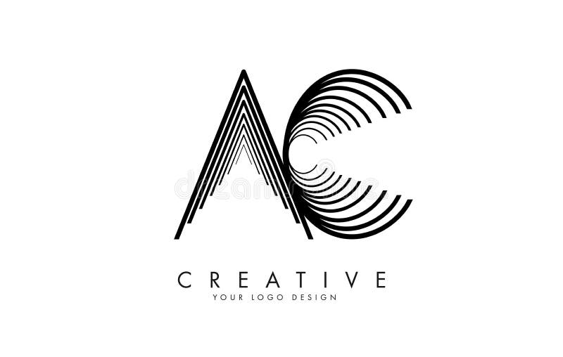 Infinity Motion Solution AC a C Letters Logo Design Stock Vector ...