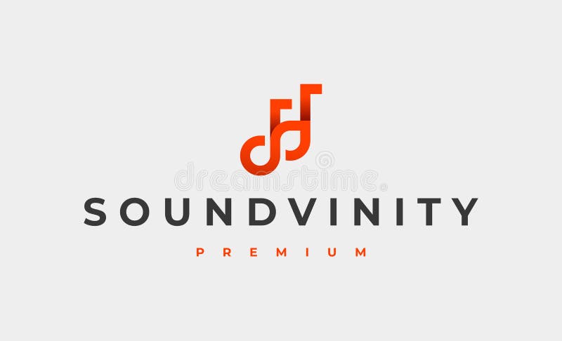 Infinity Music Logo Design Vector Illustration Stock Vector ...