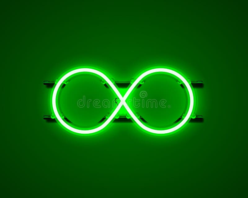 Neon Light Infinity Symbol Stock Illustrations – 583 Neon Light ...