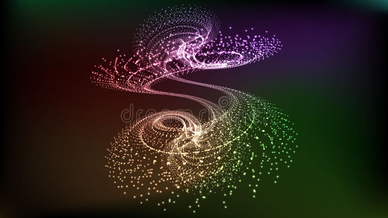 Infinity Object. Abstract Futuristic Digital Technology Background ...