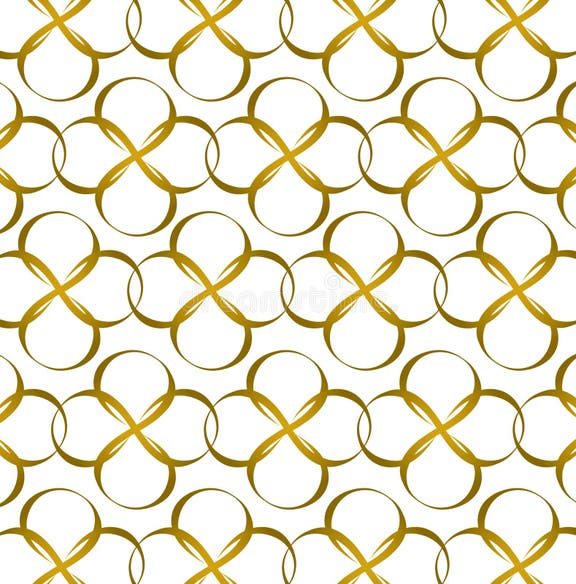 Pattern Golden Colors Monogram Style Infinity Network Decorative ...