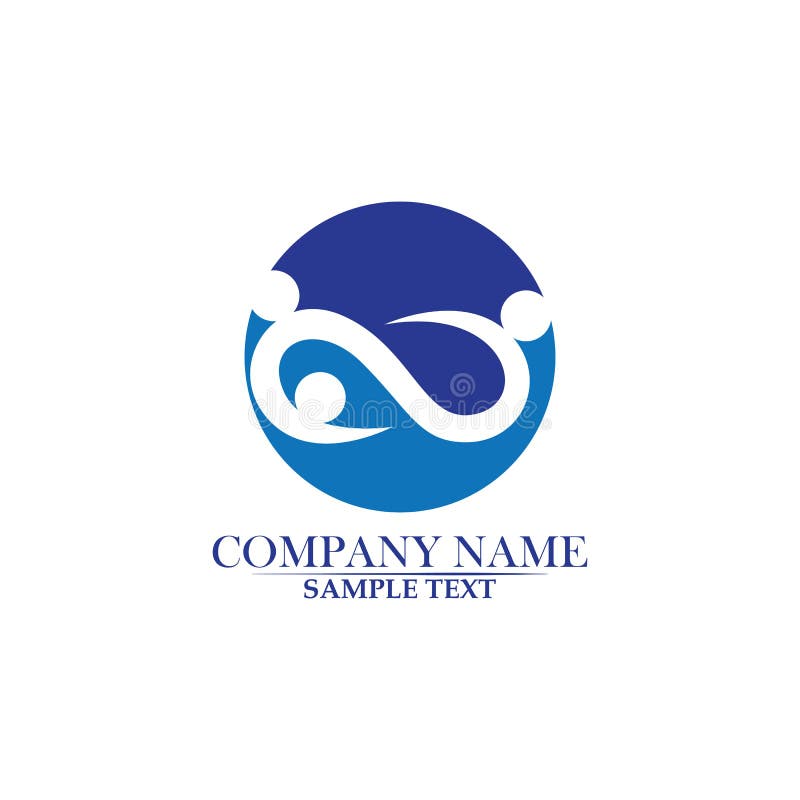 Infinity People Adoption and Community Care Logo Template Vector. Stock ...