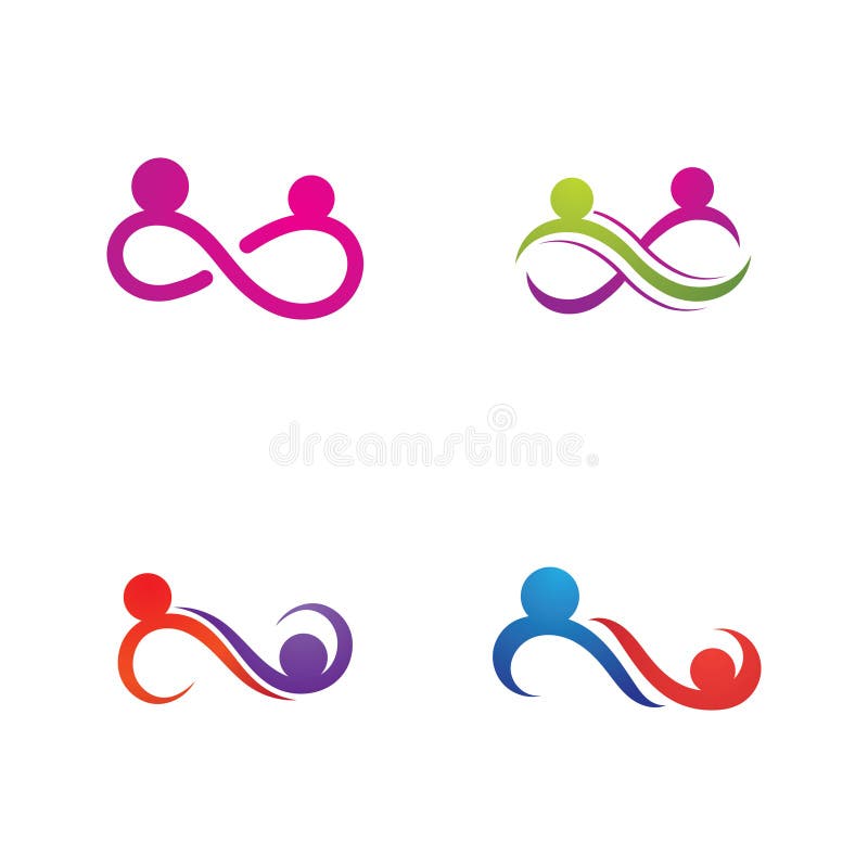 Infinity People Family and Community Logo Vector Stock Vector ...