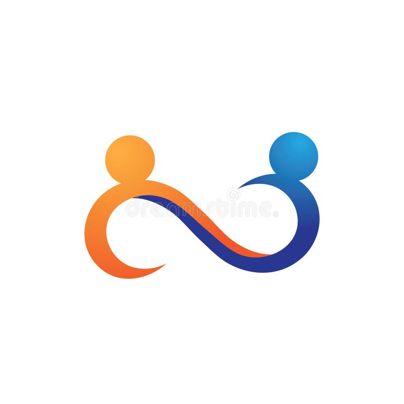 Infinity People Family and Community Logo Vector Stock Vector ...