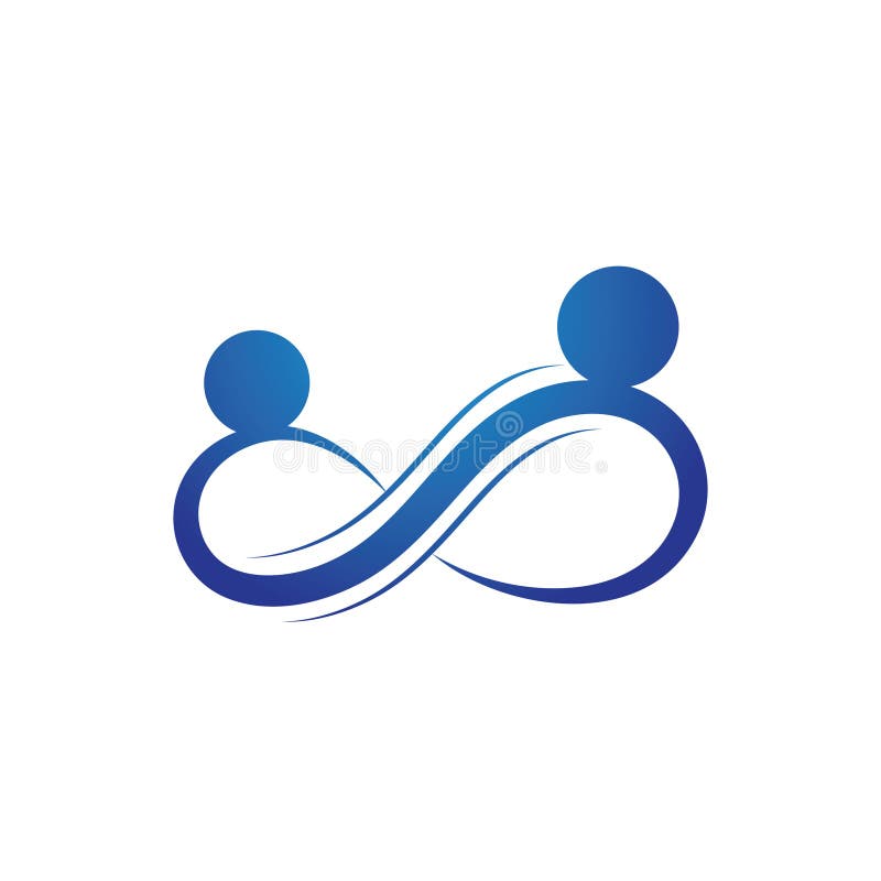 Infinity People Family and Community Logo Vector Stock Vector ...