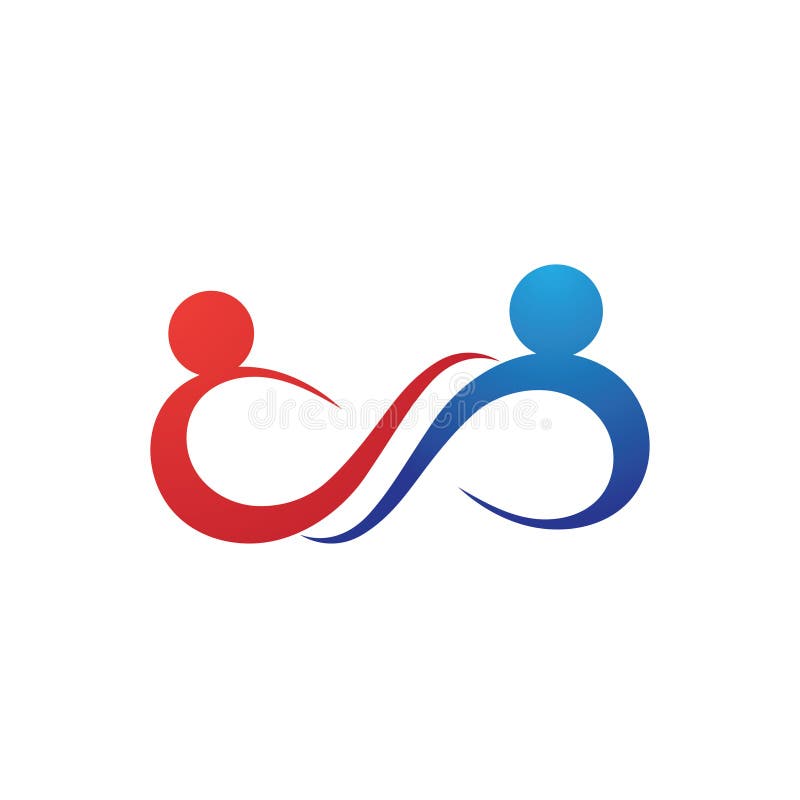 Infinity People Family and Community Logo Vector Stock Vector ...