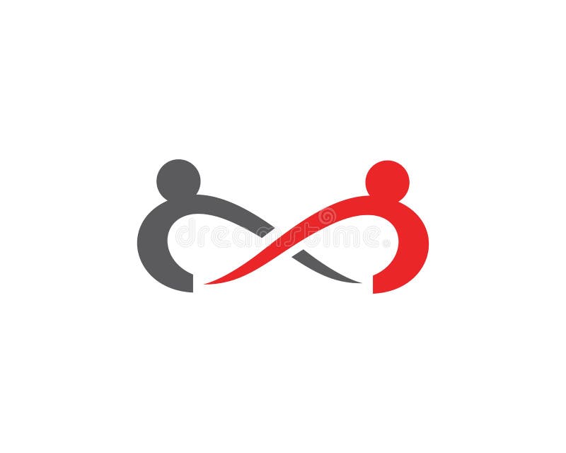 Infinity People Logo Design Template Stock Vector - Illustration of ...