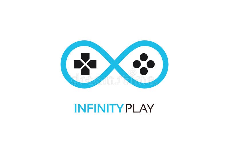Infinity Play Media Line Logo Vector. 3D Media Play Logo Design ...
