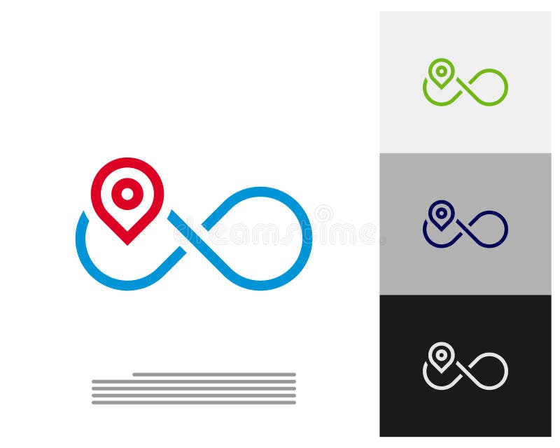 Infinity Point Logo Vector Template, Creative Infinity Logo Design ...