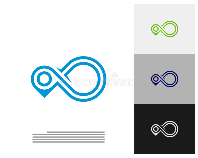 Infinity Point Logo Vector Template, Creative Infinity Logo Design ...