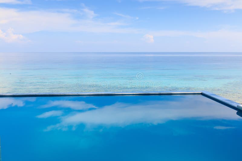 Infinity Pool at Sunset in Koh Phi Phi Don Island in Krabi, Thailand ...