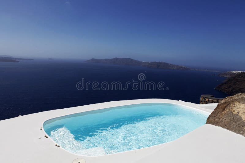 Infinity Pool stock image. Image of ocean, luxury, vacation - 99866709