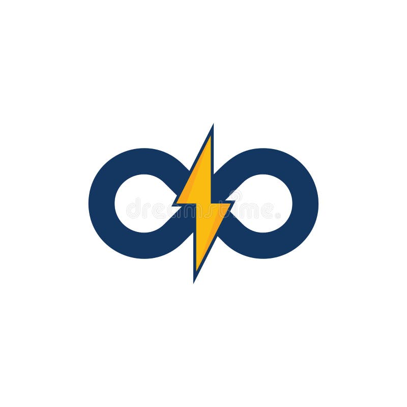 Infinity Power Plug Logo Design Stock Vector - Illustration of vector ...