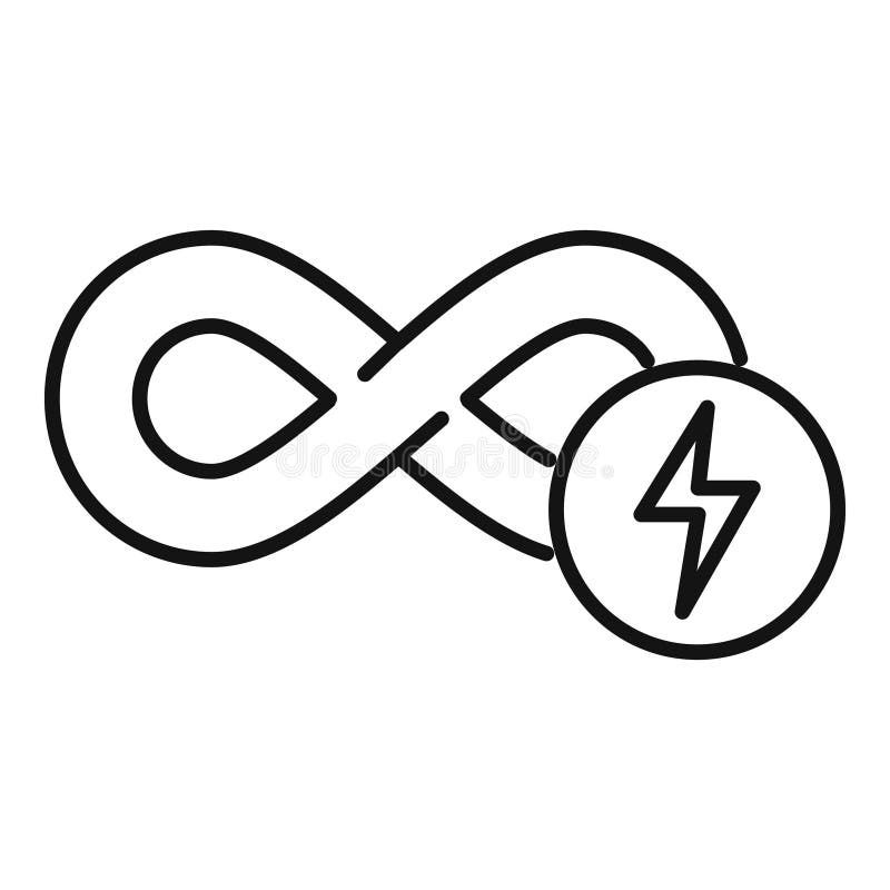 Infinity Power Symbol Representing Infinite Energy Source Stock ...