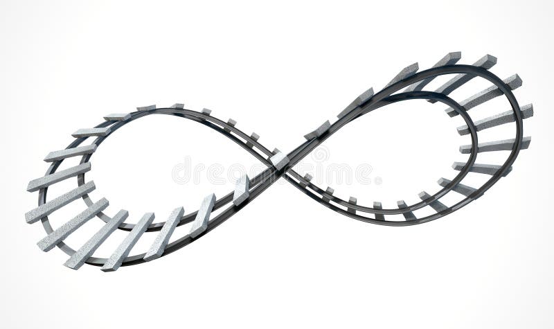 Infinity Symbol Metal stock illustration. Illustration of future ...