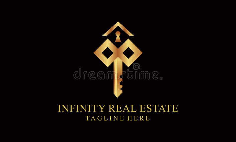 Infinity Real Estate Logo Vector Design Illustration Stock Illustration ...