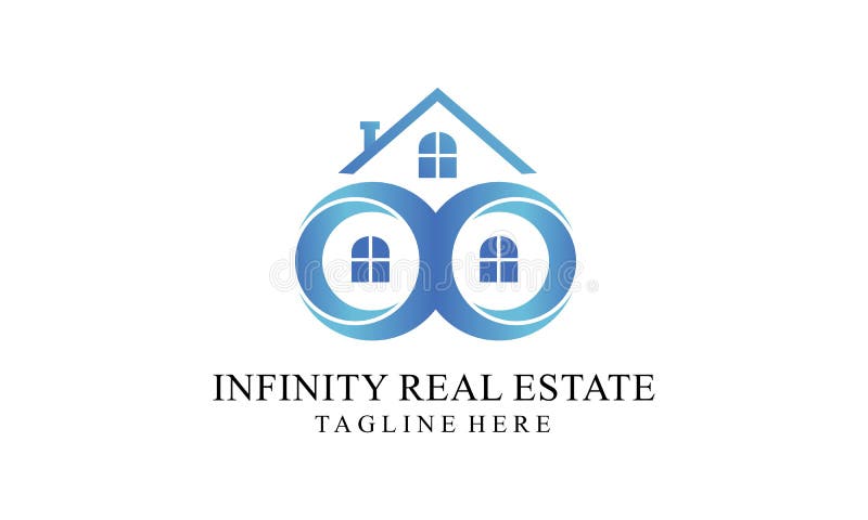 Infinity Real Estate Logo Vector Design Illustration Stock Illustration ...