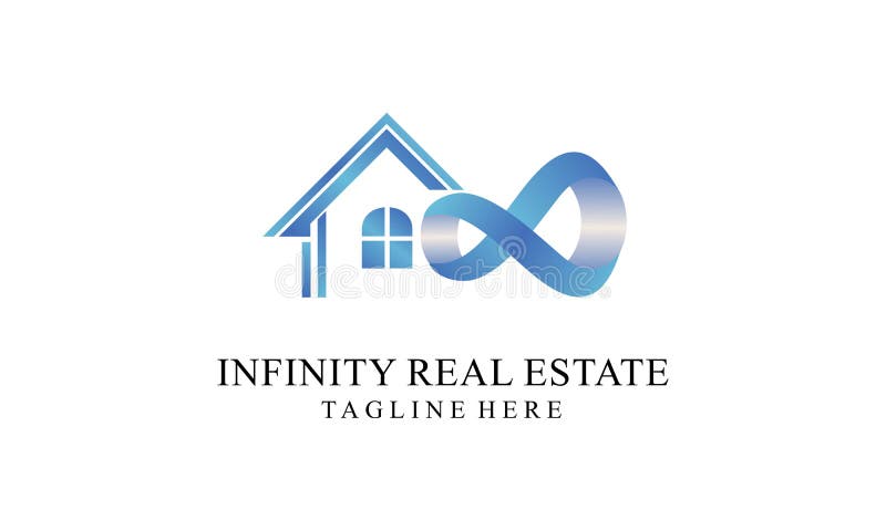 Infinity Real Estate Logo Vector Design Illustration Stock Illustration ...