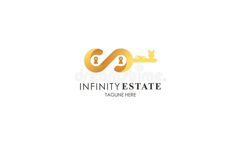 Infinity Real Estate Logo Vector Design Illustration Stock Illustration ...