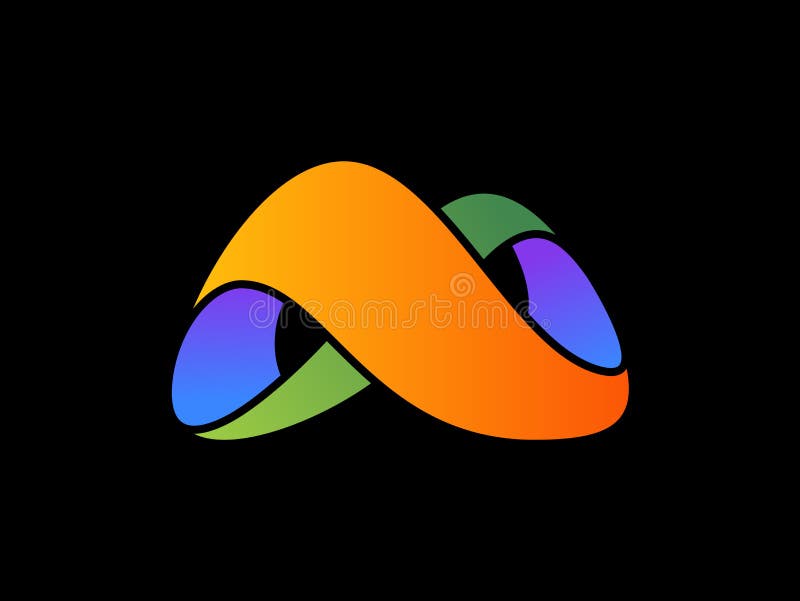 Infinity Ribbon Logo Vector. Abstract Infinity Logo Template Design ...