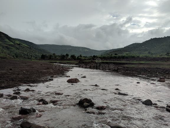 Infinity river stock image. Image of river, cloudy, infinity - 128097689