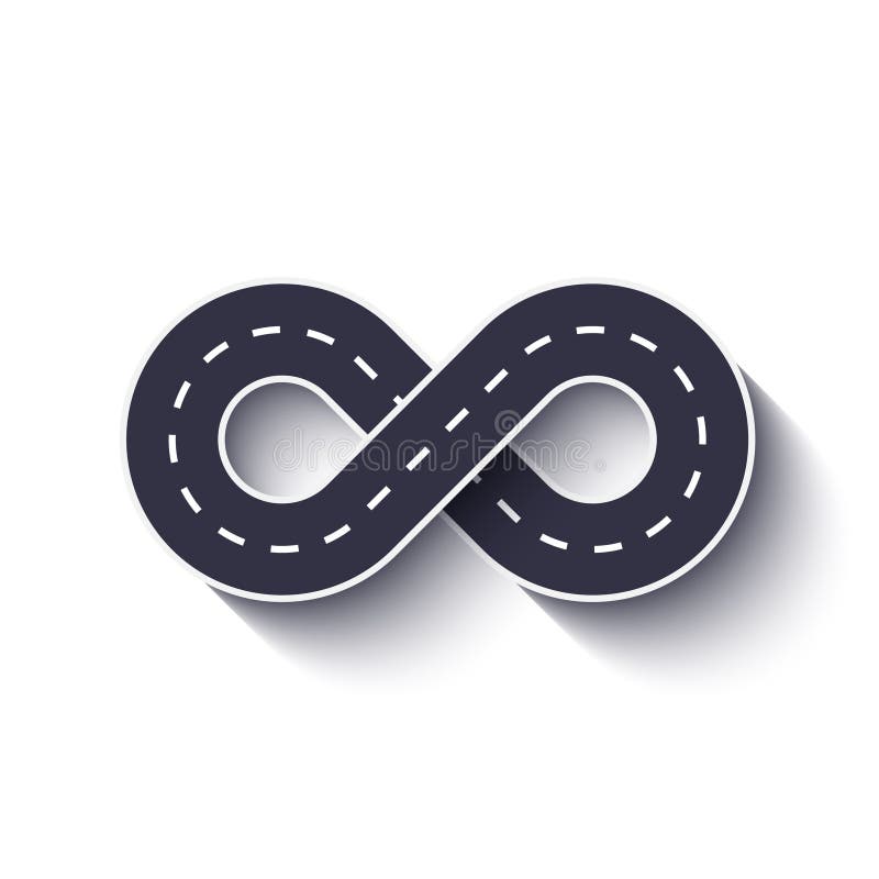Road Shape Infinity Stock Illustrations – 331 Road Shape Infinity Stock ...