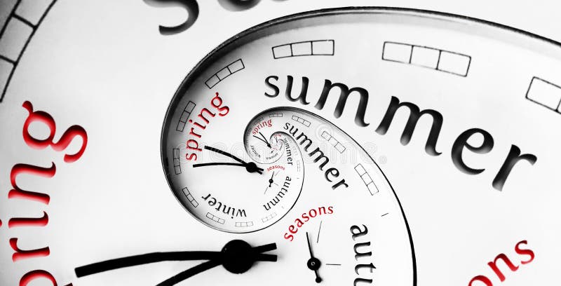 Infinity seasons stock illustration. Illustration of face - 28059265