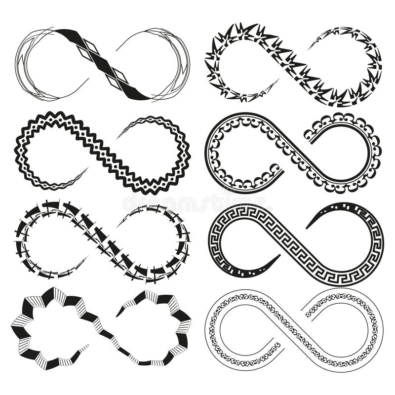 Infinity Shape Icon. Decorative Loop Vector. Abstract Eternity Symbol ...