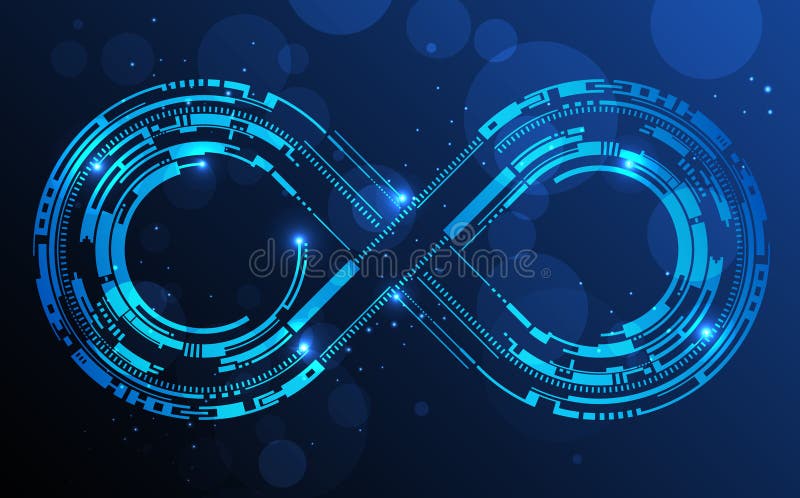 Infinity sign stock vector. Illustration of bend, composition - 23607978