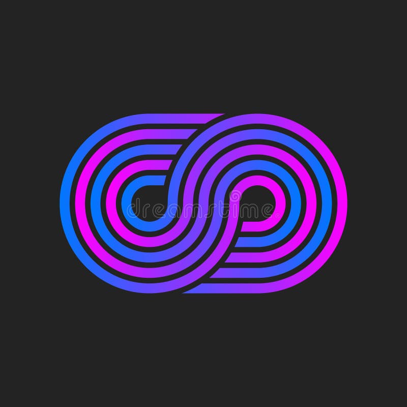 Infinity Line Sign, Abstract Geometric Poster Stock Vector ...