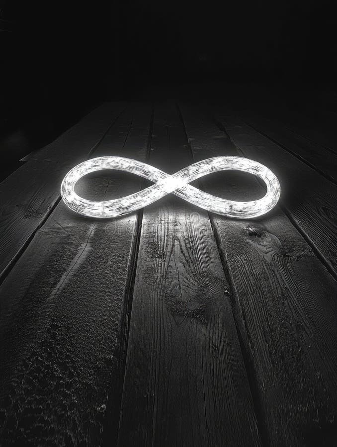 The Infinity Sign.Rice and Coffee. Stock Photo - Image of mystery ...