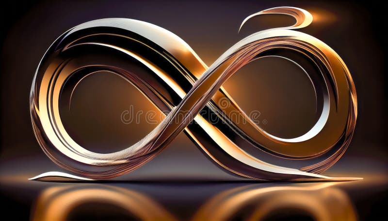 Infinity Sign 3d. Generative AI Stock Illustration - Illustration of ...