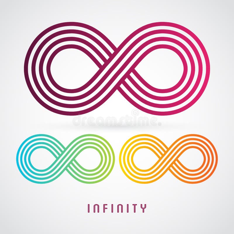 Infinity Sign, Different Colored Stock Vector - Illustration of ...
